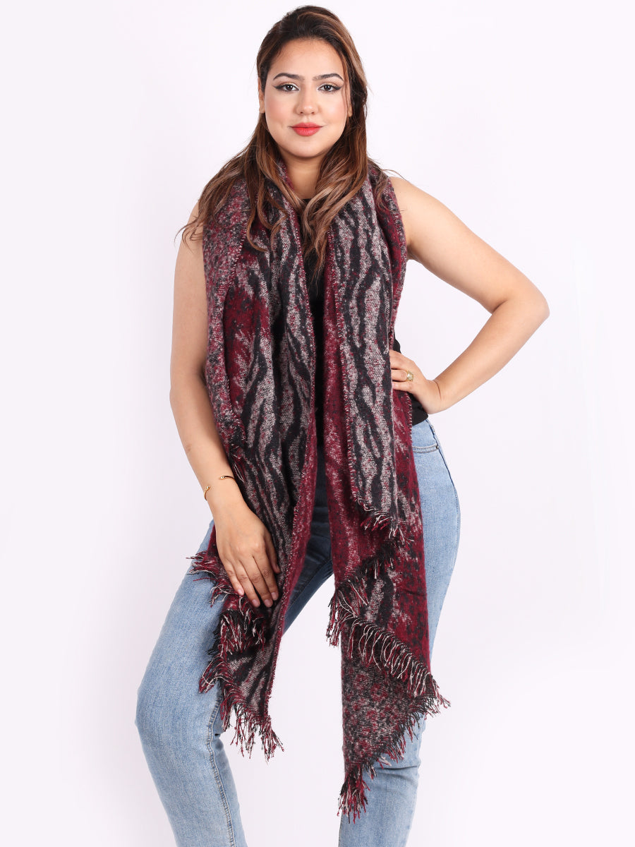 Wholesale Made In Italy Leopard Print Lana Wool Warm Scarf – RedWholesale